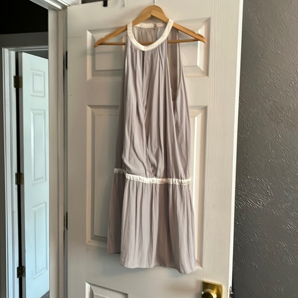 Source Unknown | Dresses | Light Grey Drip Waist Dress | Poshmark